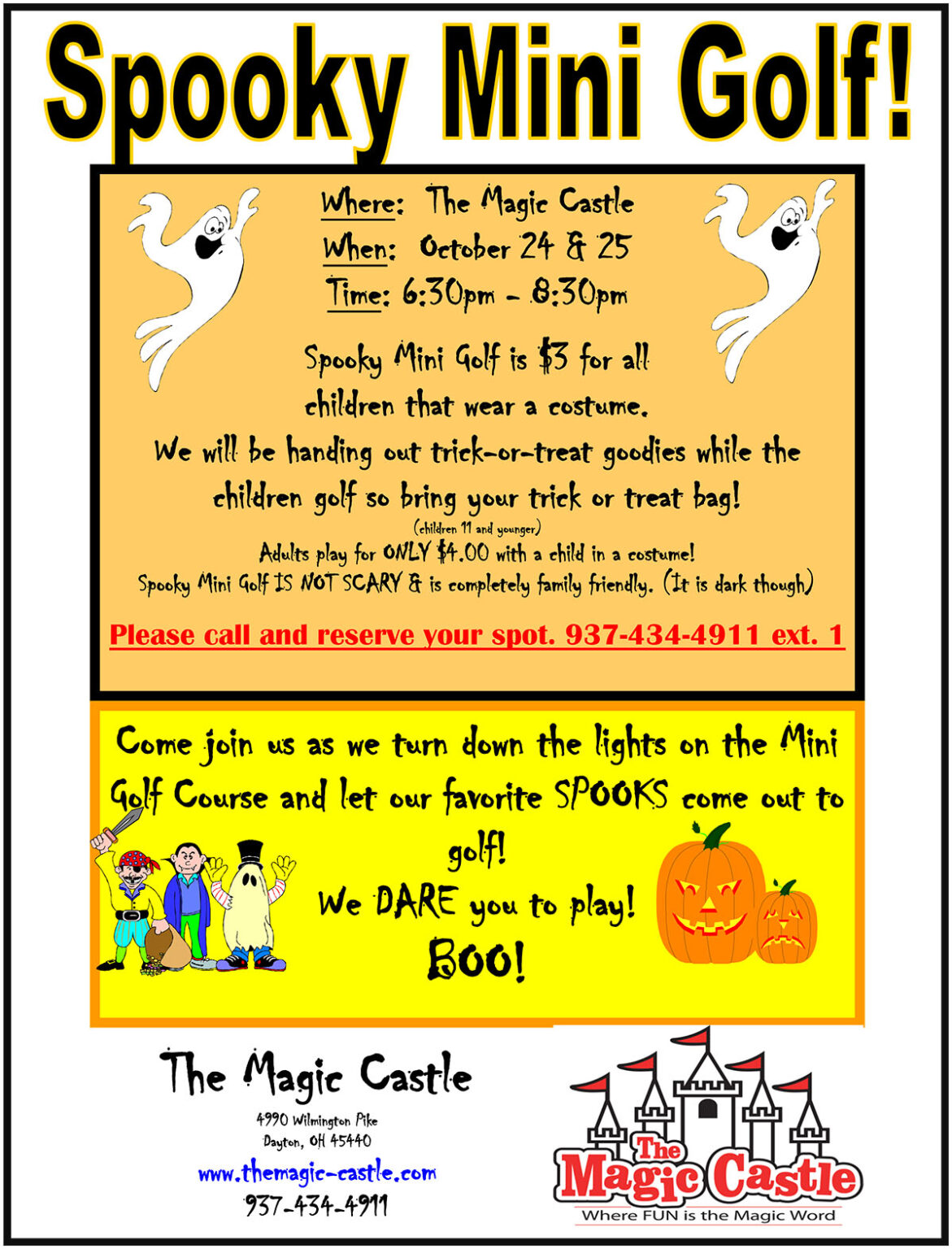 Spooky Mini-Golf | The Magic Castle Fun Center - Dayton, OH